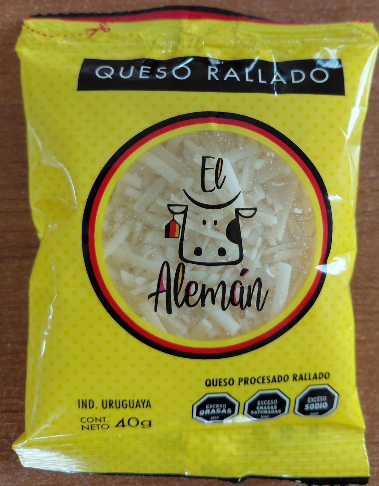 Queso rallado grueso 40 g EL ALEMAN – Carmix